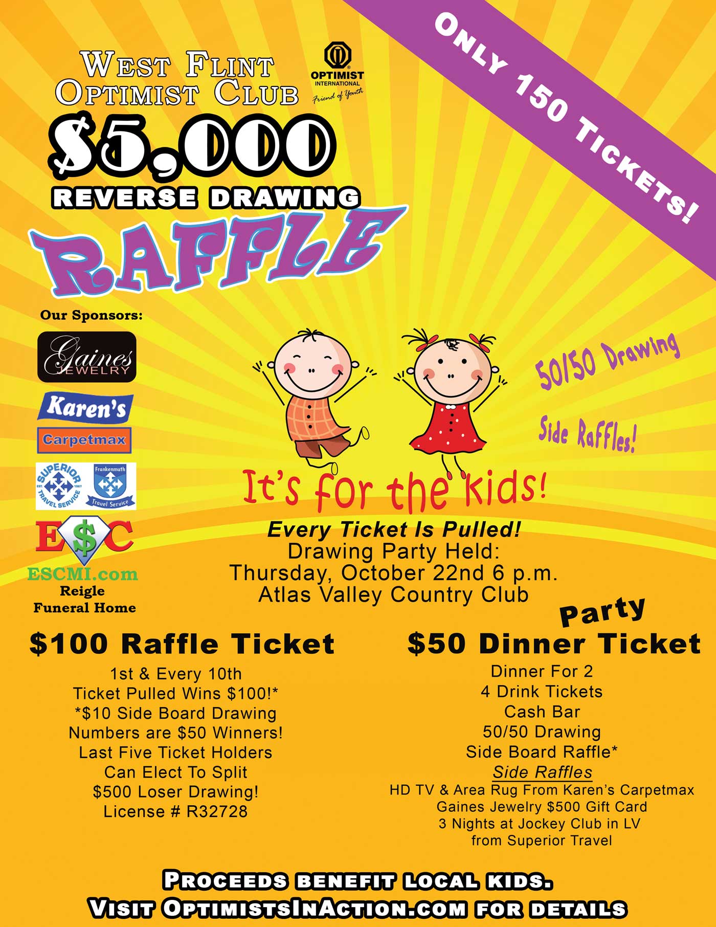 West Flint Optimists Hosts 29th Annual 5 000 Reverse Raffle
